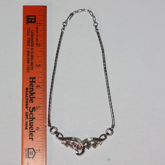 Trifari | Jewelry | Vintage Signed Trifari Crystal Rhinestone Necklace ...